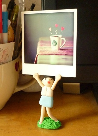 Tự nặn cô bé kẹp giấy siêu đáng yêu bằng đất sét Nhật tại Hachi Hachi Blog