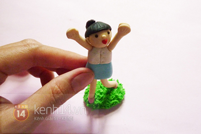 Tự nặn cô bé kẹp giấy siêu đáng yêu bằng đất sét Nhật tại Hachi Hachi Blog