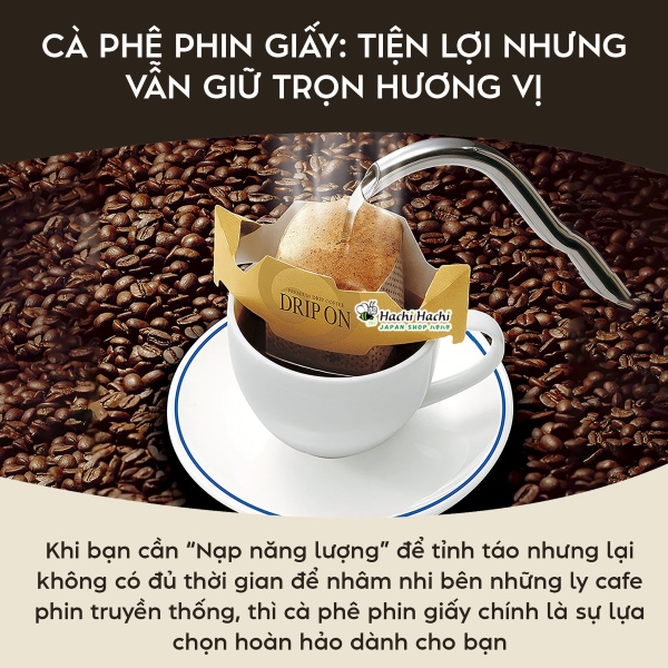 Cà phê phin giấy Drip On Key Coffee 80g (8g x 10 gói)